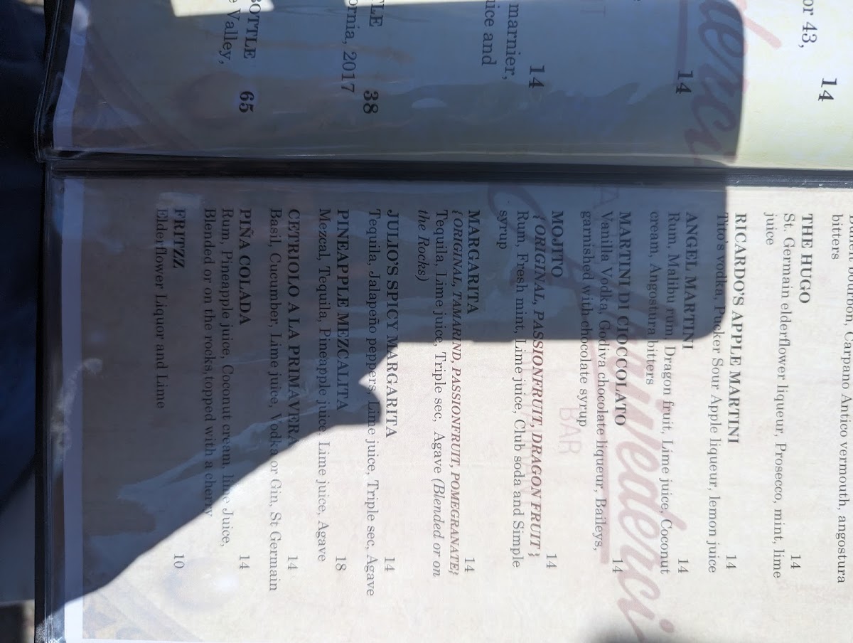 Café Arrivederci Menu (New on the 2025)